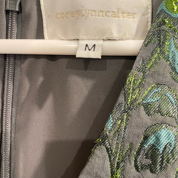 Corey Lynn Calter | Dresses | Corey Lynn Calter Black And Green Floral ...
